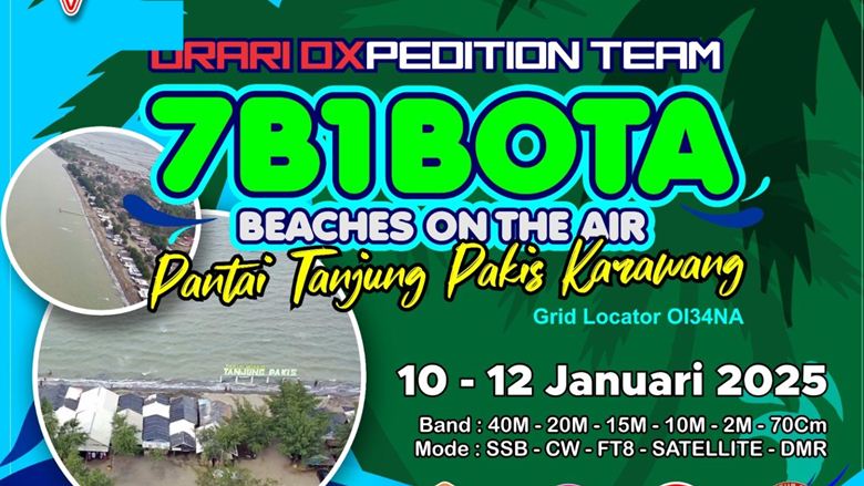 ORARI DXPedition Team 7B1BOTA Ajak Dunia Jelajahi Pantai Tanjung Pakis ...